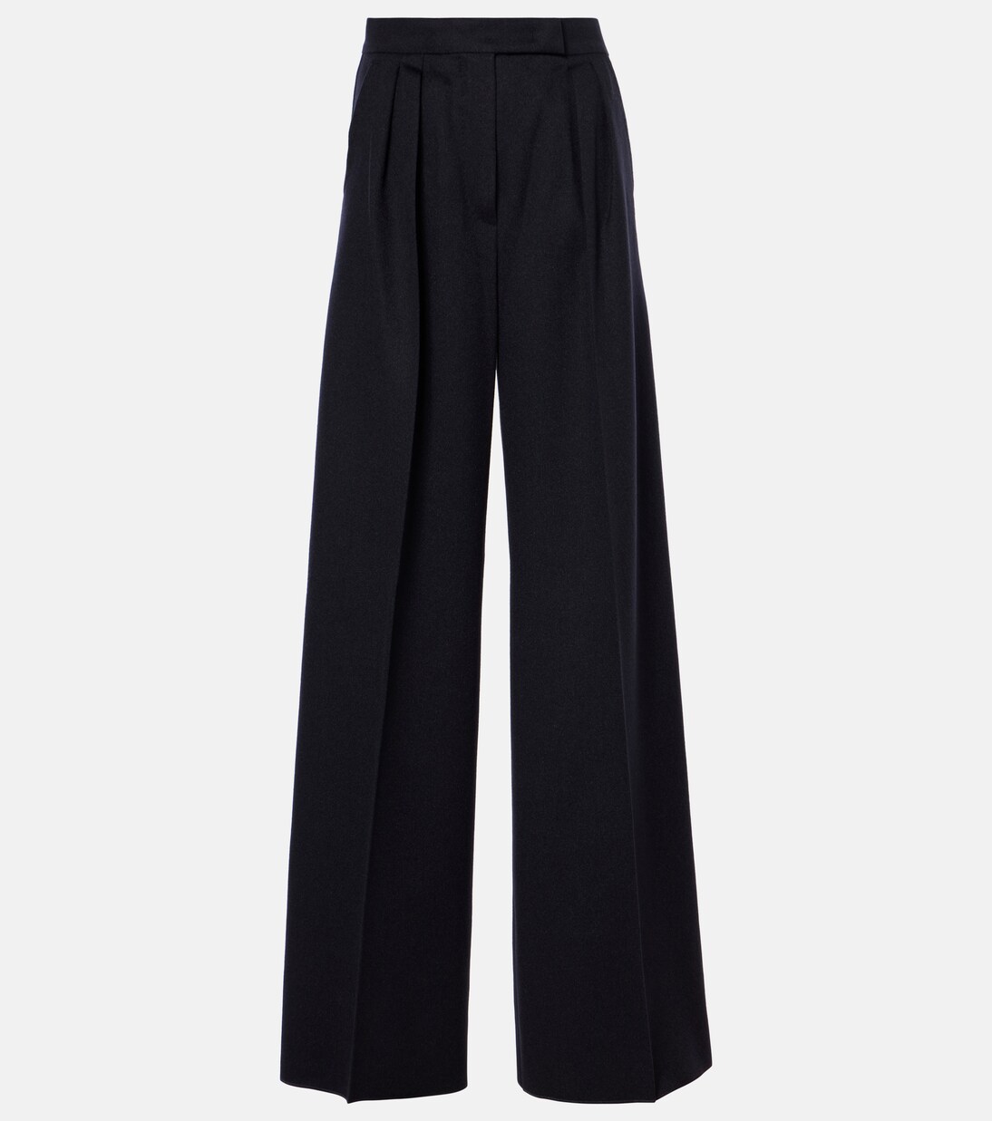Pantalones anchos Fagus de lana en azul - Max Mara | Mytheresa