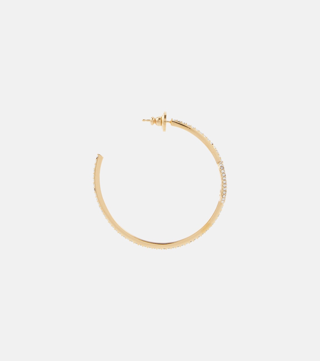 VLogo Signature embellished earrings in gold - Valentino | Mytheresa