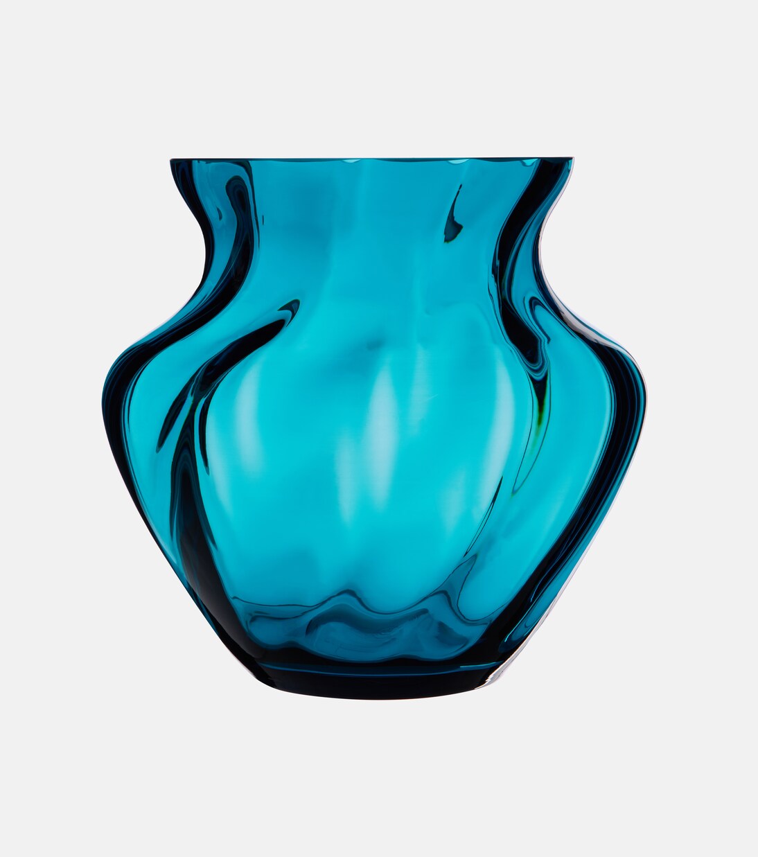 Marika Large glass vase in blue - Klimchi | Mytheresa
