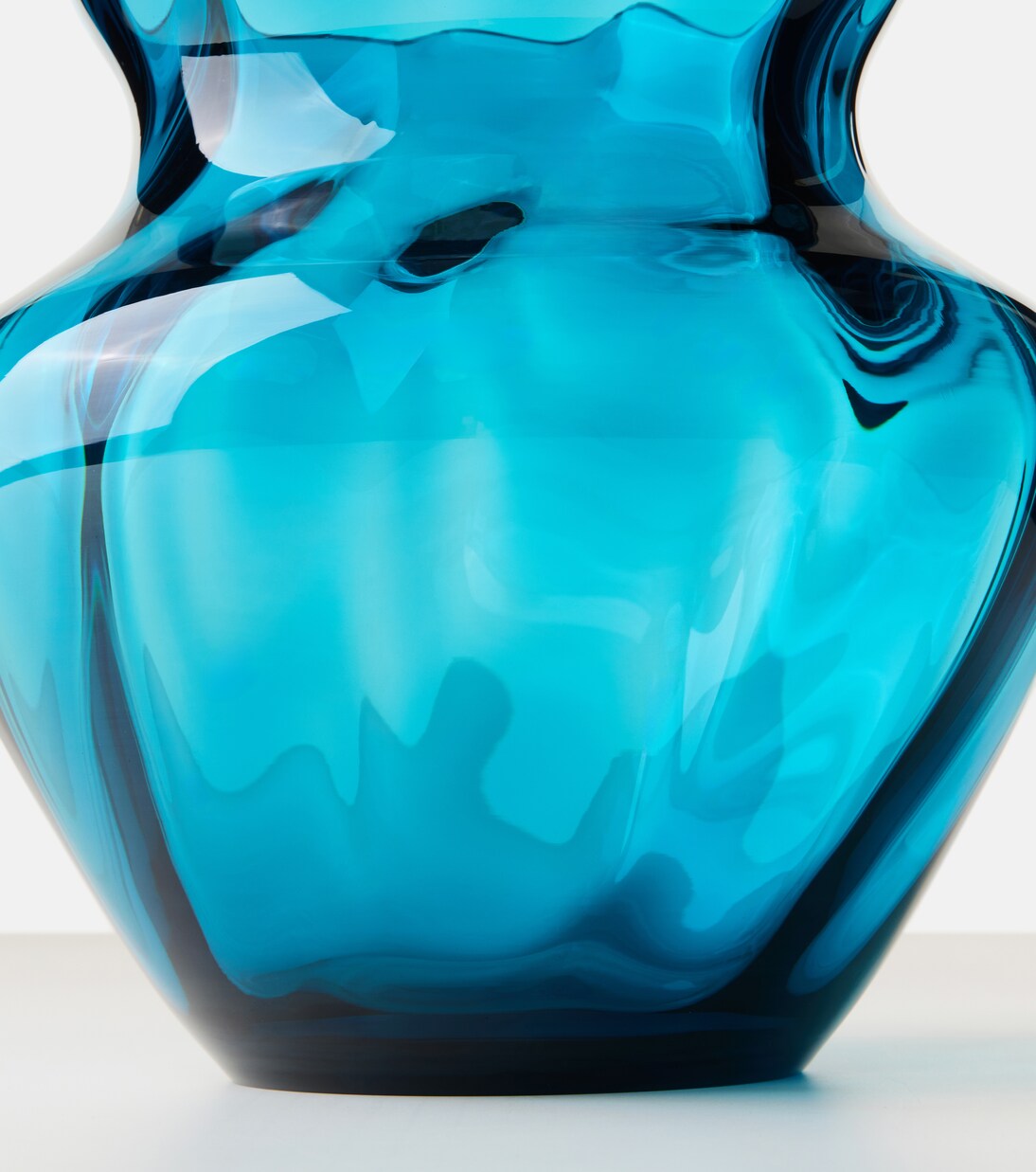 Marika Large glass vase in blue - Klimchi | Mytheresa