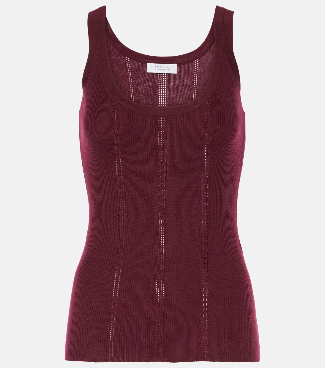 Lucy knitted wool tank top in burgundy - Gabriela Hearst | Mytheresa