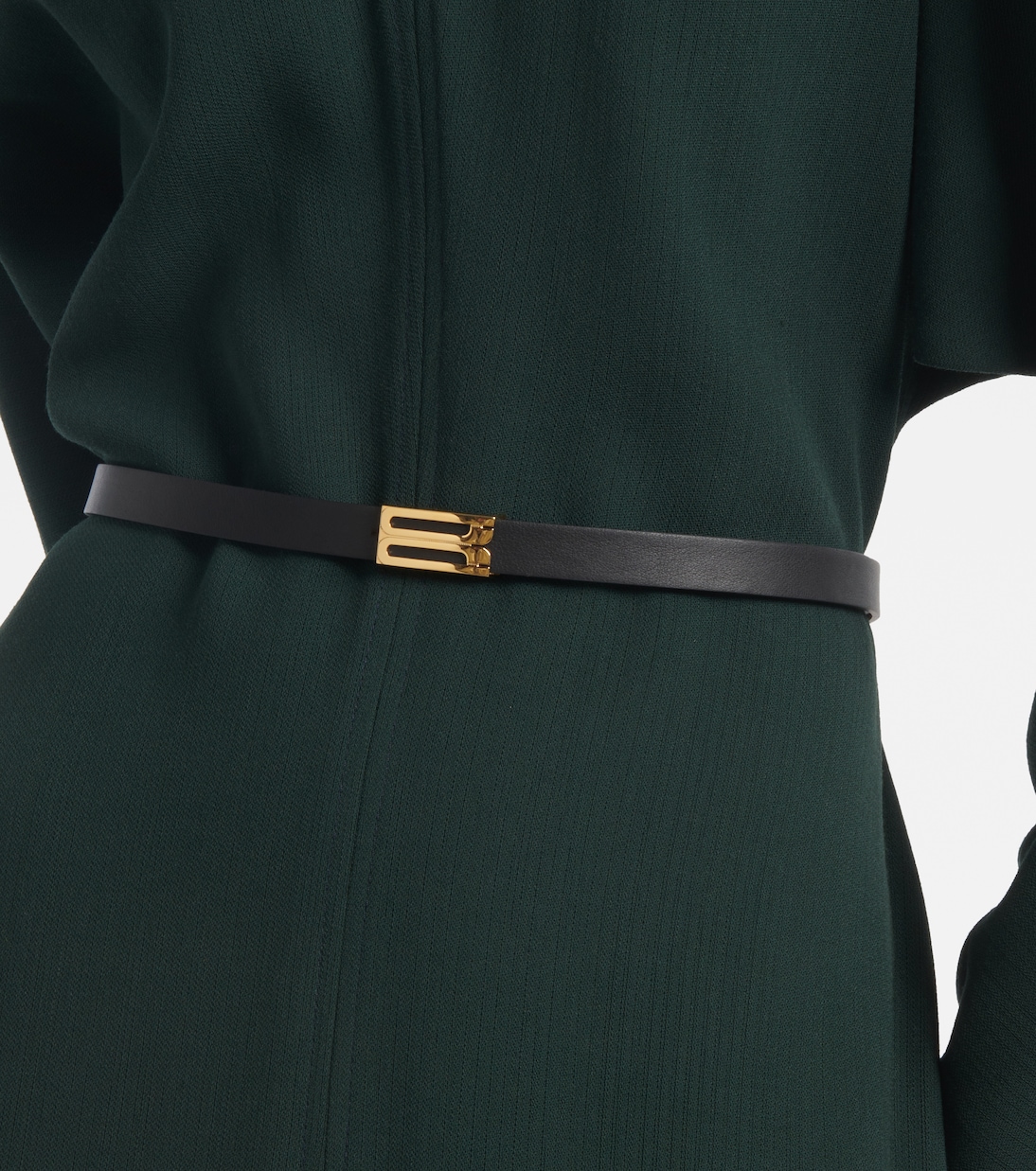 Micro Frame leather belt in brown - Victoria Beckham | Mytheresa