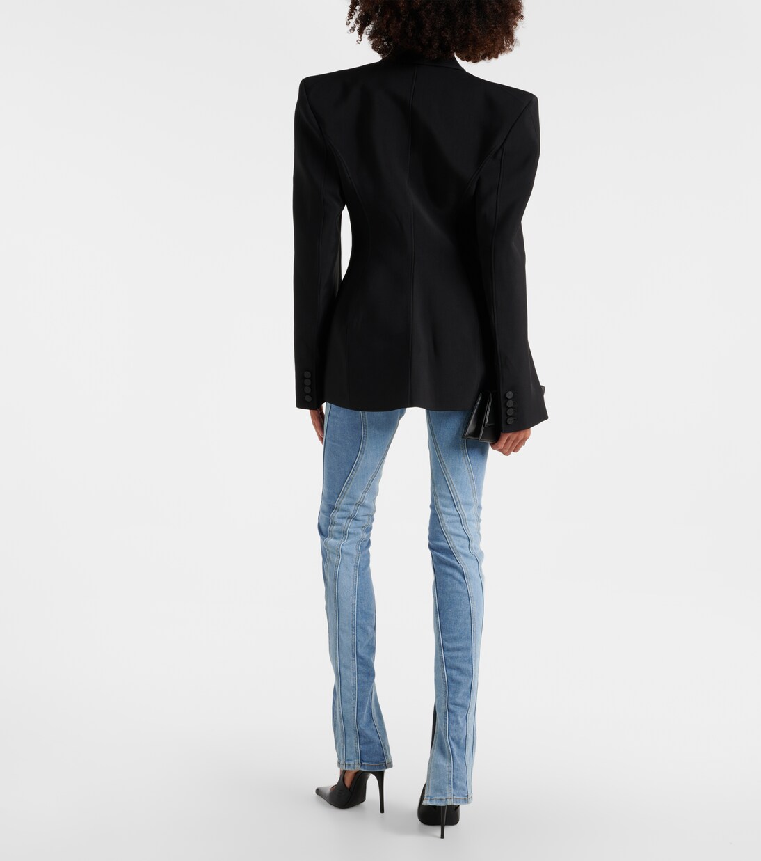 Cutout blazer in black - Mugler | Mytheresa