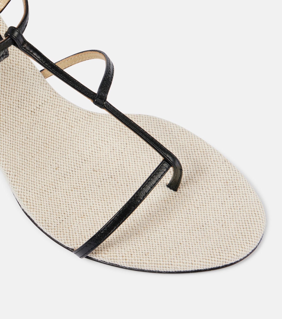 Jones leather sandals in black - Khaite | Mytheresa