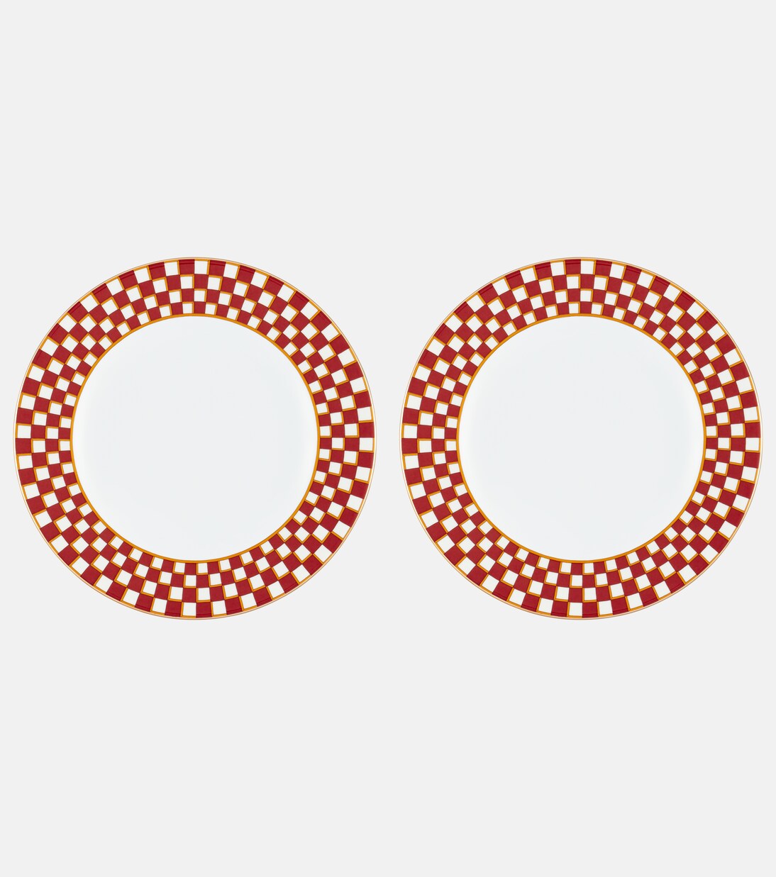 Apollo set of 2 porcelain dinner plates in multicoloured - La Double J ...