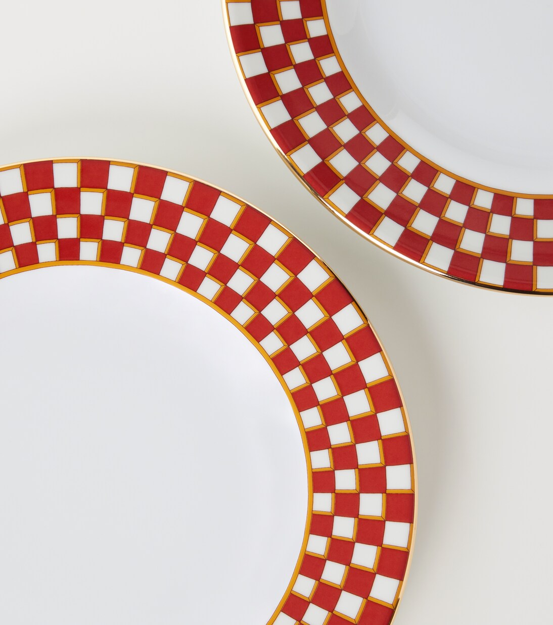 Apollo set of 2 porcelain dinner plates in multicoloured - La Double J ...