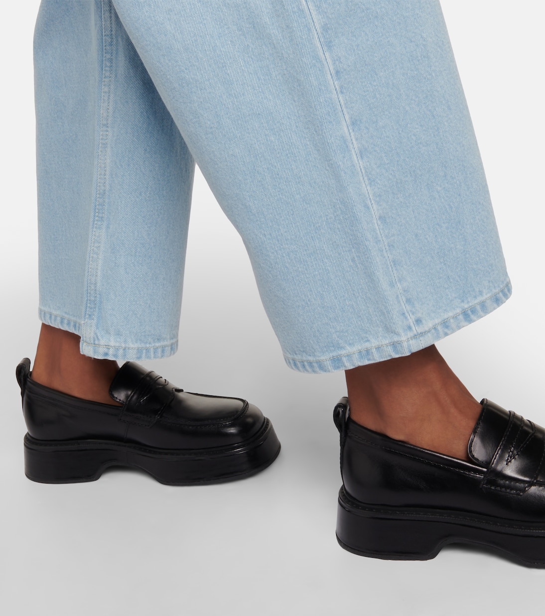 Josine high-rise wide-leg jeans in blue - Nanushka | Mytheresa