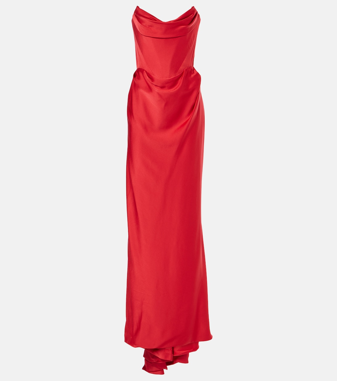 Off-Shoulder-Robe aus Satin in Rot - Vivienne Westwood | Mytheresa