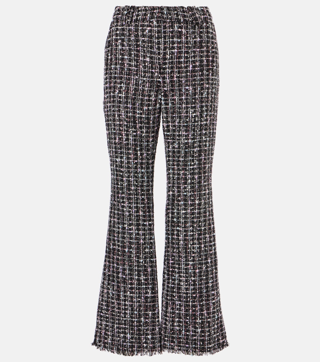 Tweed flared pants in black - Balmain | Mytheresa