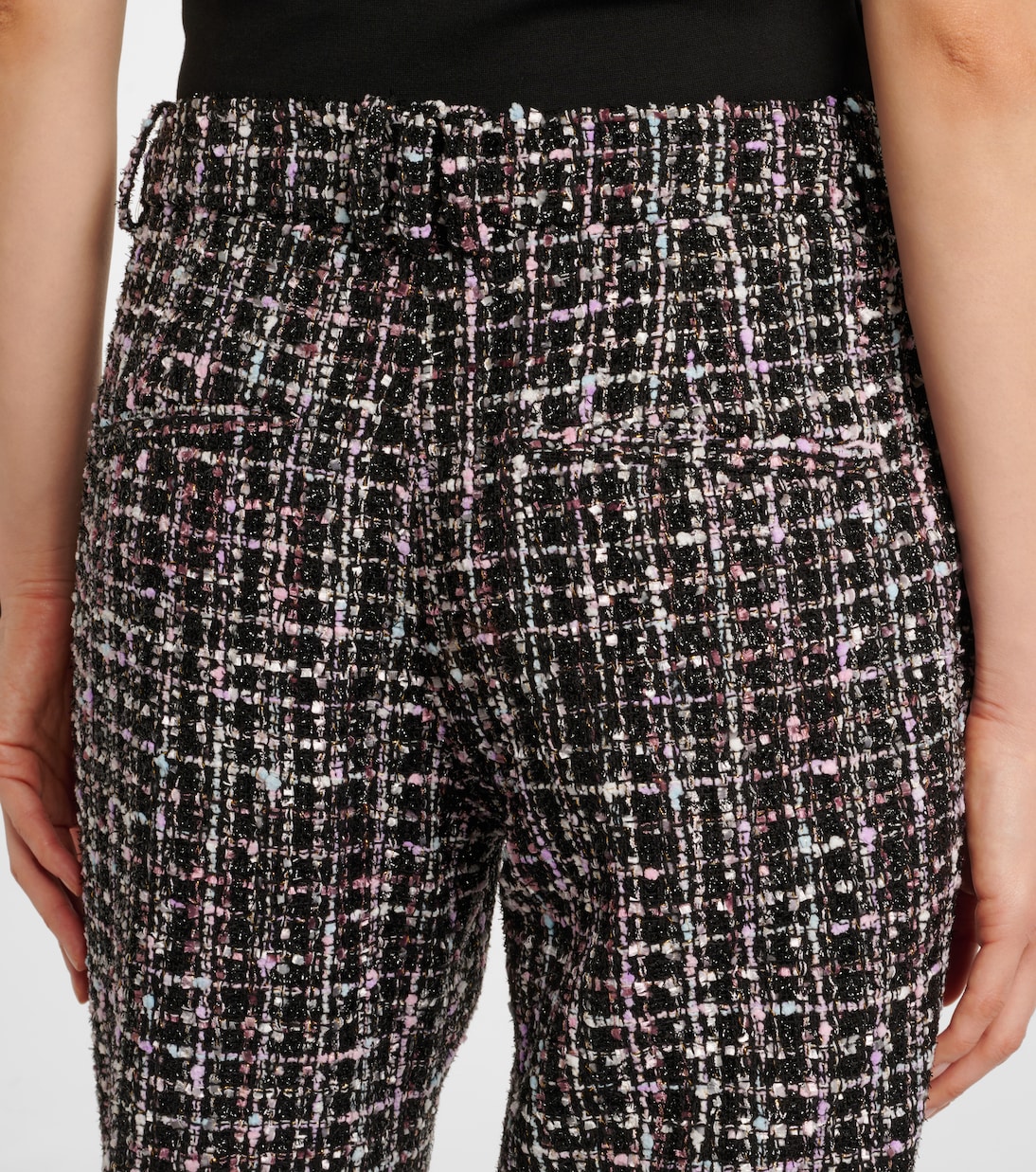 Tweed flared pants in black - Balmain | Mytheresa