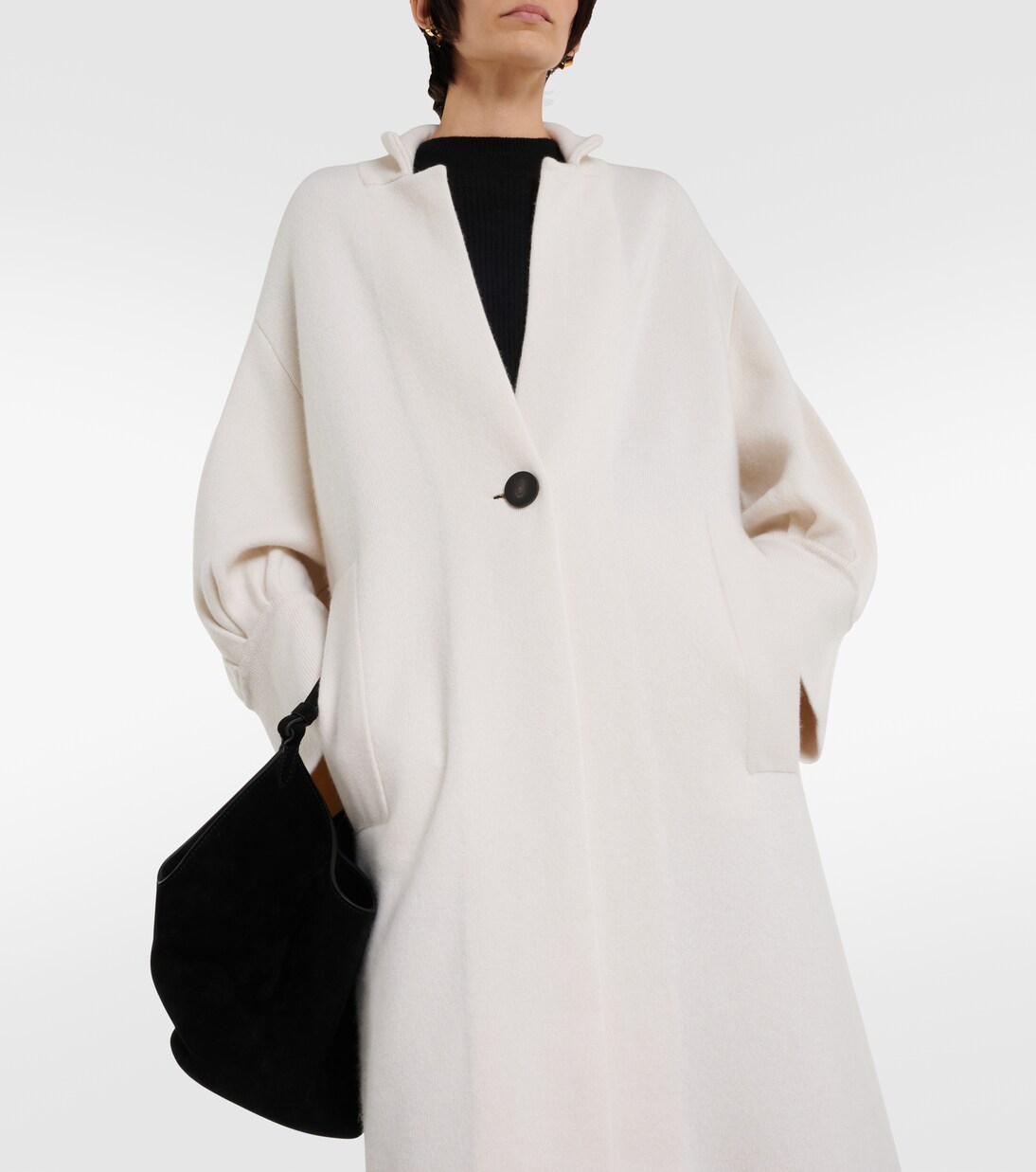 Eileen single-breasted cashmere coat in beige - Lisa Yang | Mytheresa