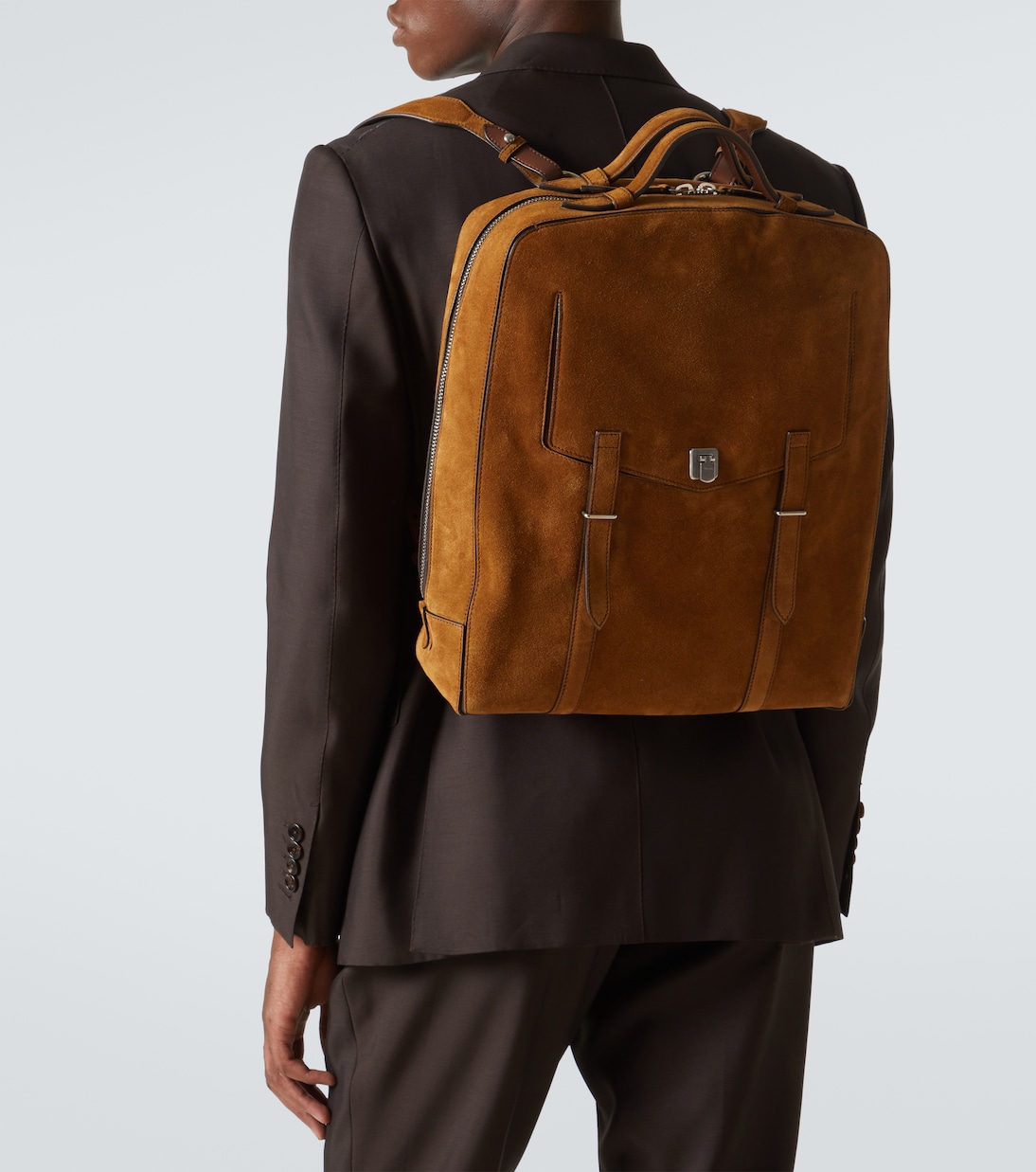 Rider suede backpack in brown - Metier | Mytheresa