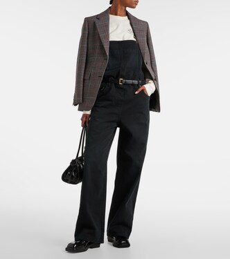Denim overalls in black - Prada | Mytheresa