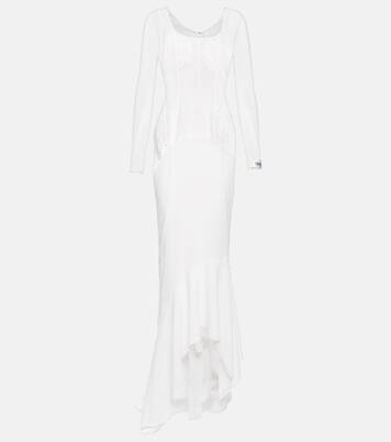 X Kim Robe aus einem Seidengemisch in Weiß - Dolce Gabbana | Mytheresa