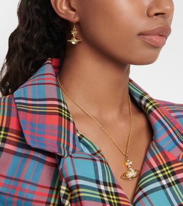 Pina crystal-embellished earrings in gold - Vivienne Westwood | Mytheresa