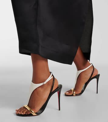 Athina 100 leather sandals in multicoloured - Christian Louboutin ...