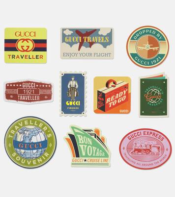 Gucci Traveller set of 10 luggage stickers in multicoloured - Gucci ...