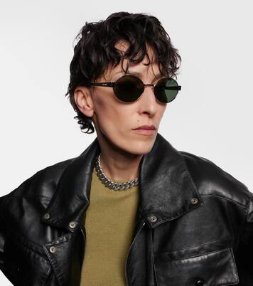 SL 692 oval sunglasses in silver - Saint Laurent | Mytheresa