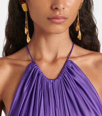 Miro clip-on drop earrings in gold - Tom Ford | Mytheresa