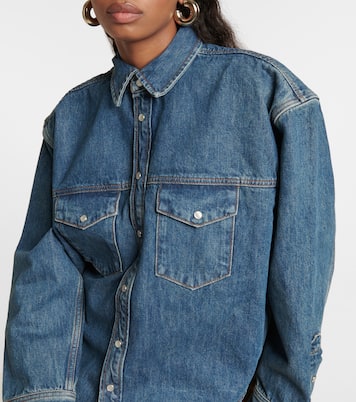 Oversized denim jacket in blue - Wardrobe NYC | Mytheresa