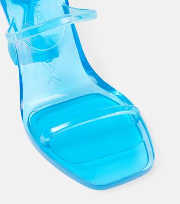 Brito 95 PVC sandals in blue - Amina Muaddi | Mytheresa