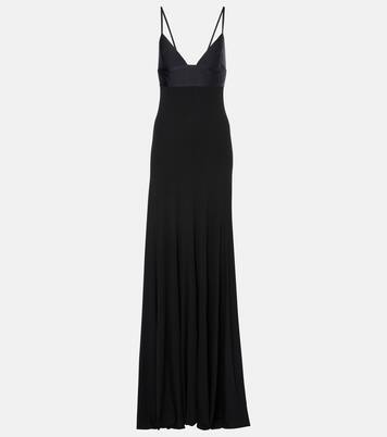 Spallina jersey gown in black - Jacquemus | Mytheresa