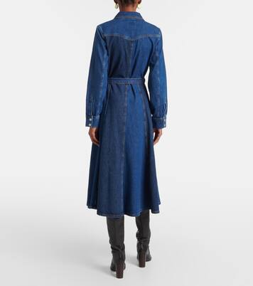 Marseille denim shirt dress in blue - AG Jeans | Mytheresa