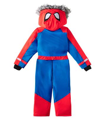 x Marvel© Spider-Man faux fur-trimmed snowsuit in red - Roarsome ...