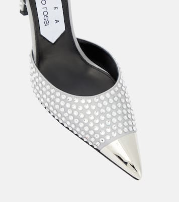 Dagger metallic leather pumps in silver - Area | Mytheresa