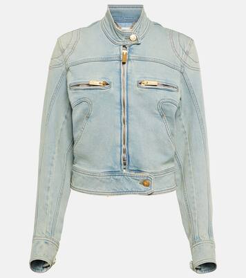 Denim jacket in blue - Blumarine | Mytheresa