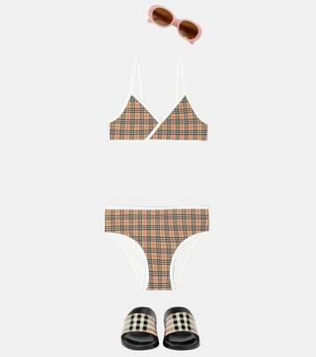Vintage Check bikini in beige - Burberry Kids | Mytheresa