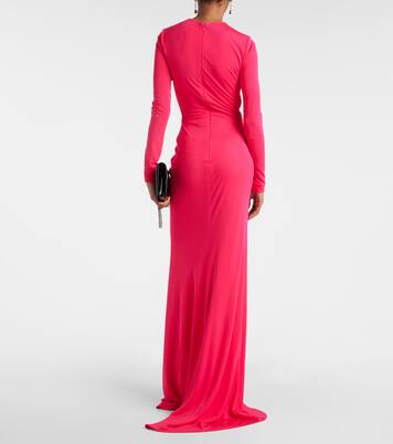 Gathered gown in pink - Elie Saab | Mytheresa