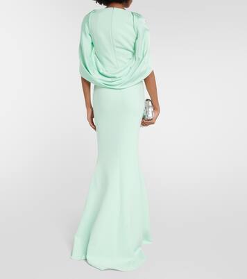 Robe Aus Crepe in Grun - Safiyaa | Mytheresa