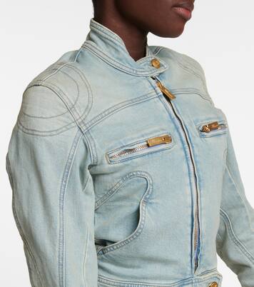 Denim Jacket in Blue - Blumarine | Mytheresa