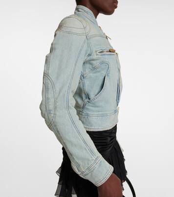 Denim Jacket in Blue - Blumarine | Mytheresa