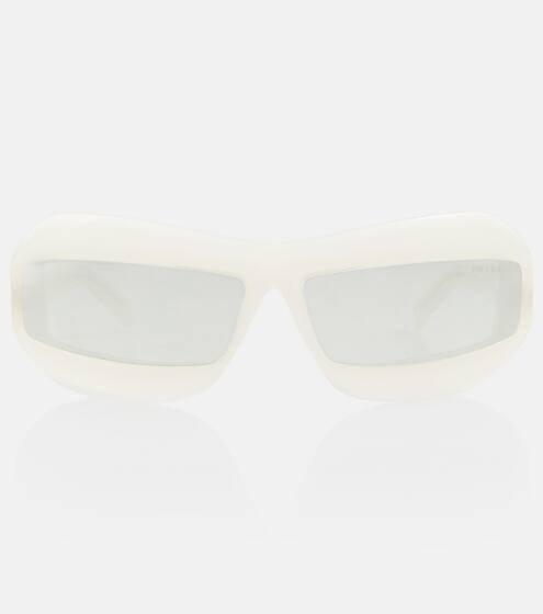 Prada Eyewear Runway Curved-rectangle Frame Sunglasses Farfetch ...